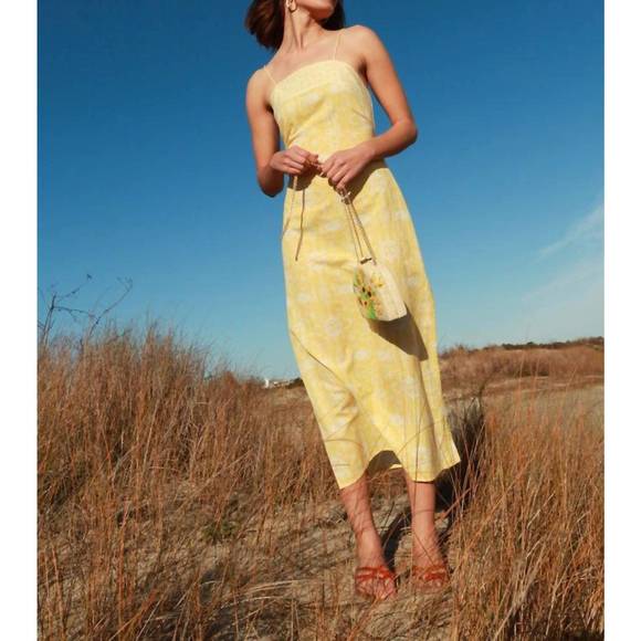 Anna Cate | Dresses | New Anna Cate Celeste Midi Dress In Lemon | Poshmark